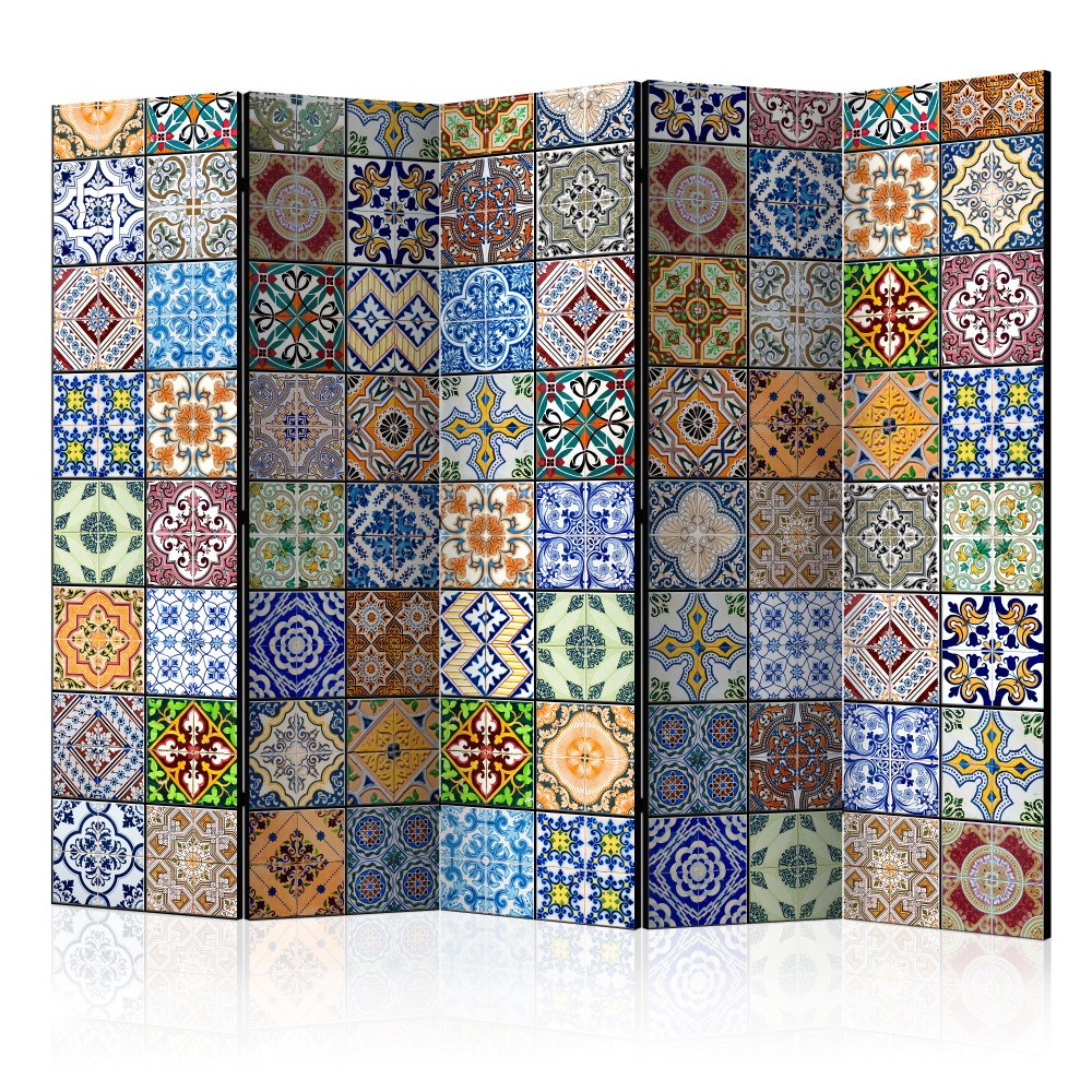 Paraván - Colorful Mosaic II [Room Dividers] 225x172, A1-PAR
